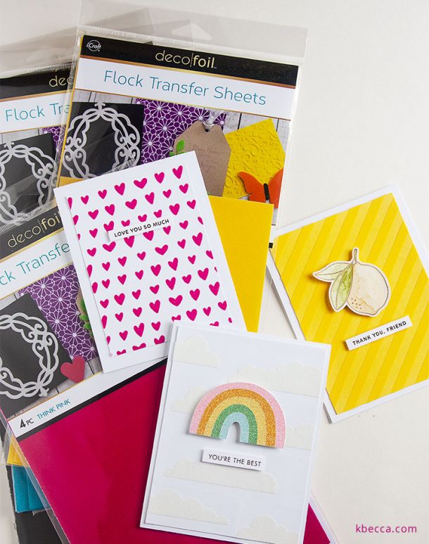 Deco Foil Flock Transfer Sheets Testing & Review Cardmaking