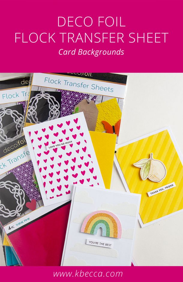 Deco Foil Flock Transfer Sheets Testing & Review Cardmaking